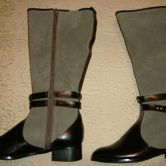 Chadwicks | Shoes | Chadwicks Womens Knee High Boots Leather Zip Up ...
